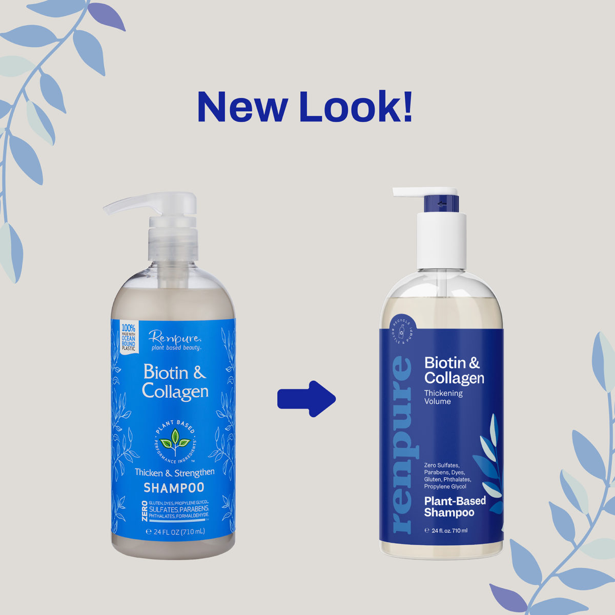 Biotin & Collagen Thickening Volume Shampoo | Renpure